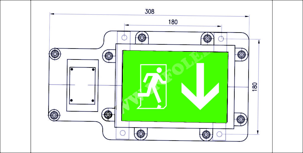 Emergency Exit Sign | LED Display